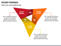 Folded Triangle PowerPoint Template - PPT Slides