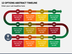 12 Options Abstract Timeline PowerPoint Template and Google Slides Theme