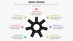 Many Roads PowerPoint and Google Slides Template - PPT Slides