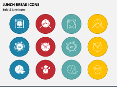 Lunch Break Icons for PowerPoint and Google Slides - PPT Slides