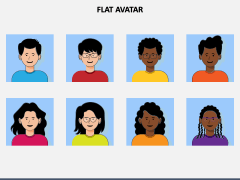 Flat Avatars for PowerPoint and Google Slides - PPT Slides