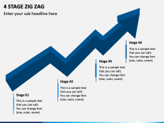 4 Stage Zig Zag for PowerPoint and Google Slides - PPT Slides