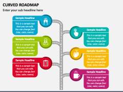 Curved Roadmap PowerPoint and Google Slides Template - PPT Slides