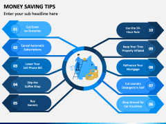 Money Saving Tips PowerPoint and Google Slides Template - PPT Slides