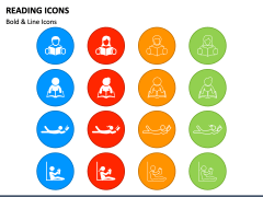Reading Icons for PowerPoint and Google Slides - PPT Slides