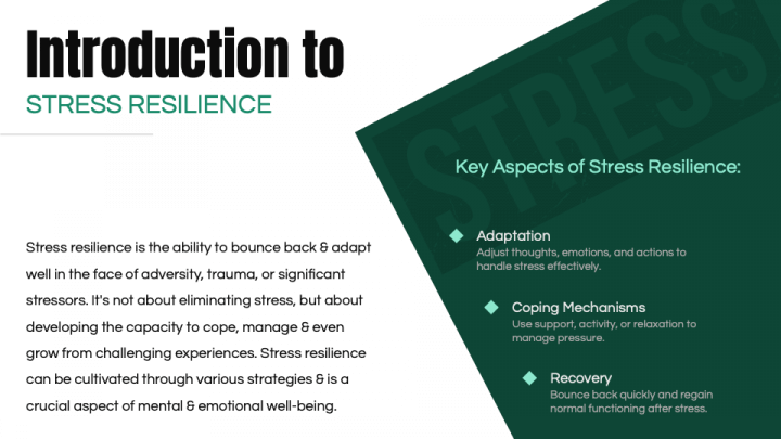 Stress Resilience PowerPoint and Google Slides Template - PPT Slides