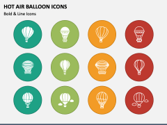 Free - Hot Air Balloon Icons for PowerPoint and Google Slides - PPT Slides