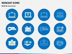 Webcast Icons for PowerPoint and Google Slides - PPT Slides