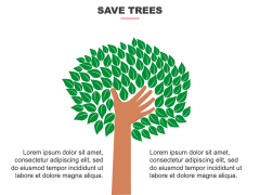 Save Trees Graphics for PowerPoint and Google Slides - PPT Slides