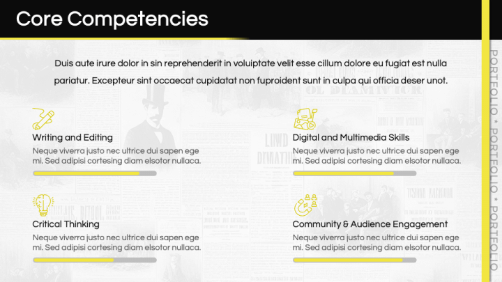 Free - Journalist Portfolio PowerPoint and Google Slides Template - PPT ...
