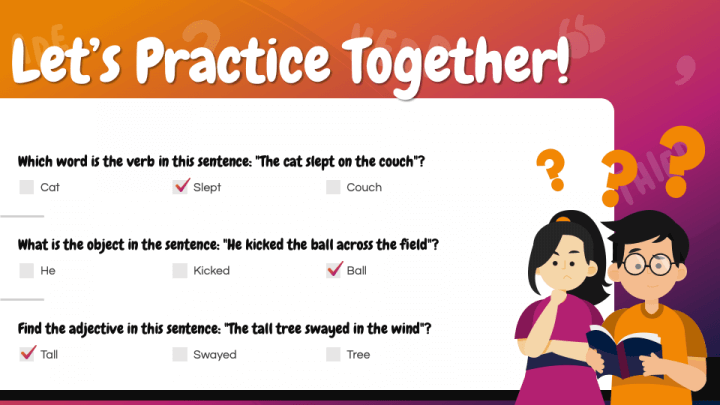 Free - Grammar Lesson PowerPoint and Google Slides Template - PPT Slides