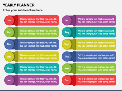 Yearly Planner PowerPoint and Google Slides Template - PPT Slides
