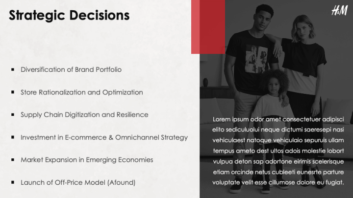 H&M Case Study PowerPoint and Google Slides Template - PPT Slides
