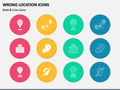 Wrong Location Icons for PowerPoint and Google Slides - PPT Slides
