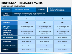 Requirement Traceability Matrix PowerPoint and Google Slides Template - PPT Slides