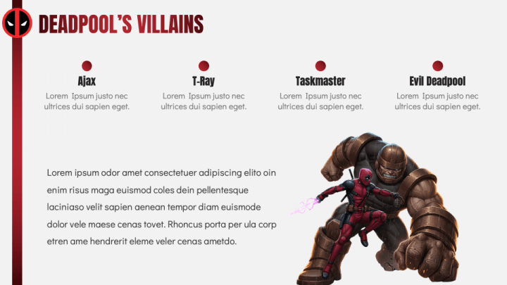 Free - Deadpool Presentation Theme for PowerPoint and Google Slides ...