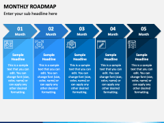 Monthly Roadmap PowerPoint and Google Slides Template - PPT Slides