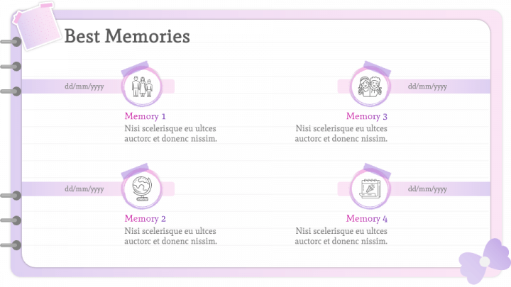 Free - Pastel Notebook Theme for PowerPoint and Google Slides - PPT Slides