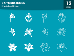 Daffodils Icons for PowerPoint and Google Slides - PPT Slides