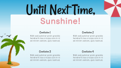 Free - Summer Holidays Presentation Theme for PowerPoint and Google Slides