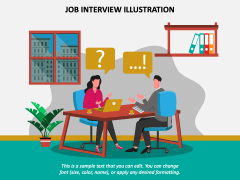 Job Interview Illustration PowerPoint and Google Slides Template - PPT ...