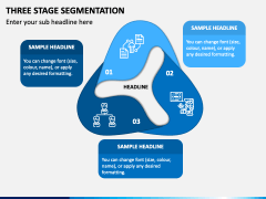 Three Stage Segmentation PowerPoint Template - PPT Slides