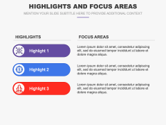 Highlights and Focus Areas PowerPoint and Google Slides Template - PPT ...