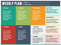 Weekly Planner PowerPoint and Google Slides Template - PPT Slides