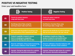 Positive Vs Negative Testing PowerPoint and Google Slides Template ...