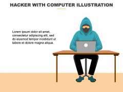 Free - Free - Free - Hacker with Computer Illustration for PowerPoint ...