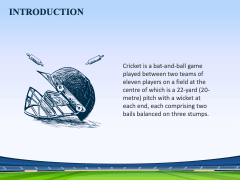 Free Cricket PowerPoint Template and Google Slides Theme