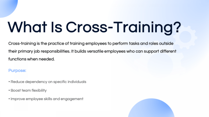 Cross Training Employees PowerPoint and Google Slides Template - PPT Slides