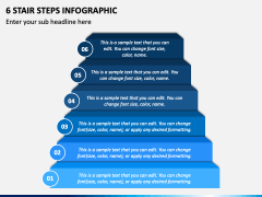 6 Stair Steps Infographic PowerPoint Template and Google Slides Theme