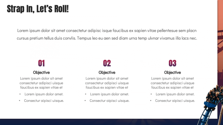 Free - Roller Coaster Theme for PowerPoint and Google Slides - PPT Slides