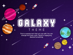 Free - Galaxy Presentation Theme for PowerPoint and Google Slides