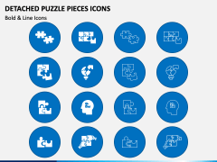 Detached Puzzle Pieces Icons for PowerPoint and Google Slides - PPT Slides