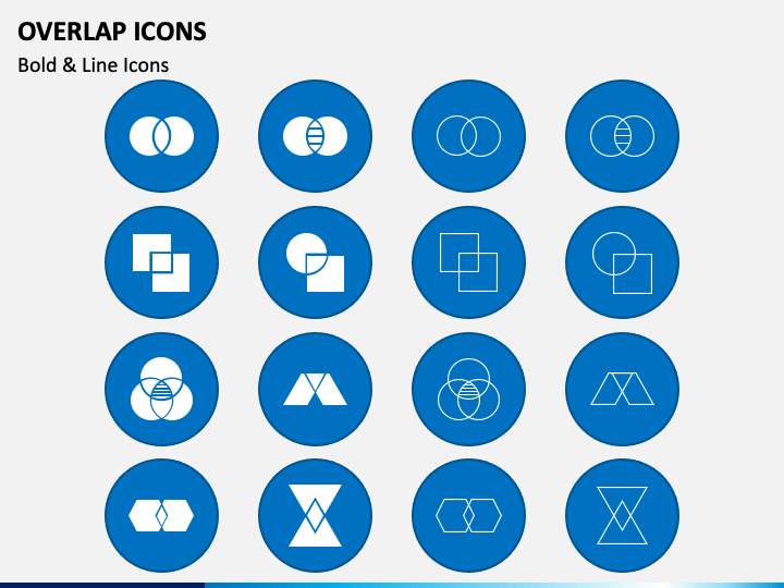 Overlap Icons for PowerPoint and Google Slides - PPT Slides