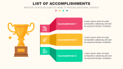 List of Accomplishments PowerPoint and Google Slides Template - PPT Slides