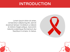 Free - Red Ribbon Week PowerPoint Template and Google Slides Theme
