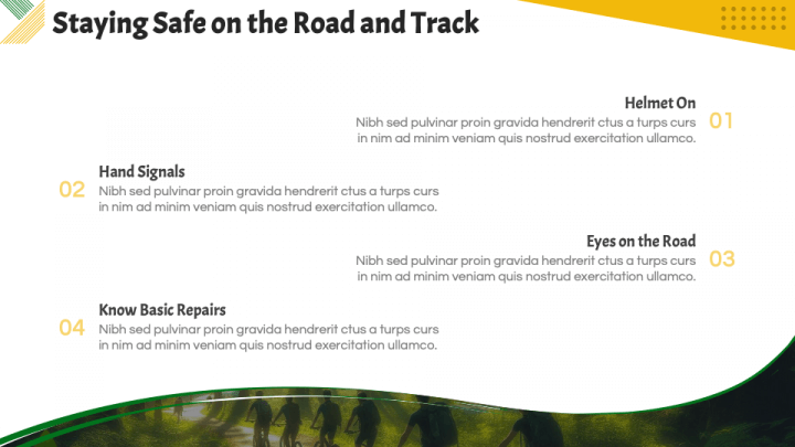 Free - Cycling Theme for PowerPoint and Google Slides - PPT Slides