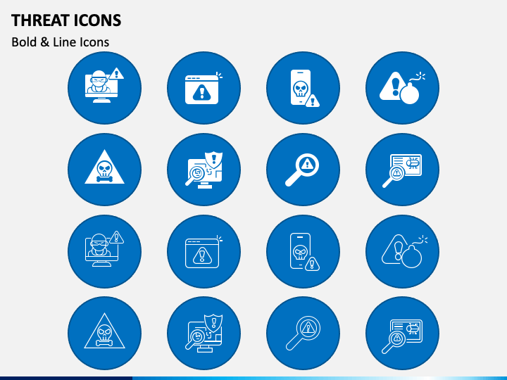 Threat Icons for PowerPoint and Google Slides - PPT Slides