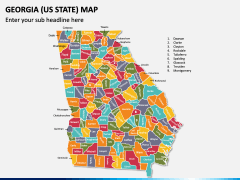 Georgia (US State) Map for PowerPoint and Google Slides - PPT Slides