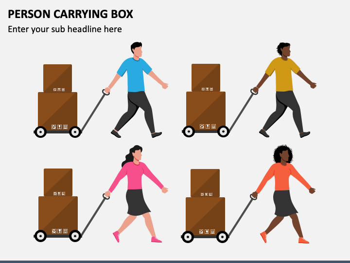 Person Carrying Box for PowerPoint and Google Slides - PPT Slides