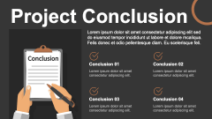 Project Conclusion PowerPoint and Google Slides Template - PPT Slides