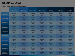 Weekly Agenda PowerPoint and Google Slides Template - PPT Slides