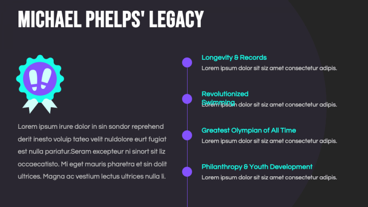 Free - Michael Phelps PowerPoint and Google Slides Template - PPT Slides