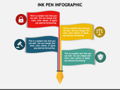 Ink Pen Infographic for PowerPoint and Google Slides - PPT Slides