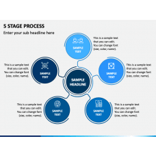 Stairs With 5 Stages PowerPoint Template - PPT Slides | SketchBubble
