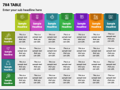 7x4 Table for PowerPoint and Google Slides - PPT Slides