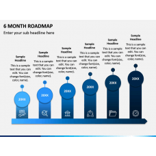 6 Months Timeline PPT Slide